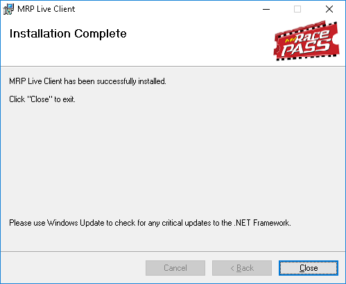 Getting Started with MRP Live for Tracks – MyRacePass Support