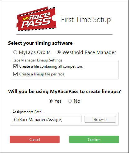 Getting Started with MRP Live for Tracks – MyRacePass Support