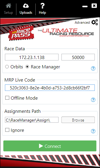 Getting Started with MRP Live for Tracks – MyRacePass Support