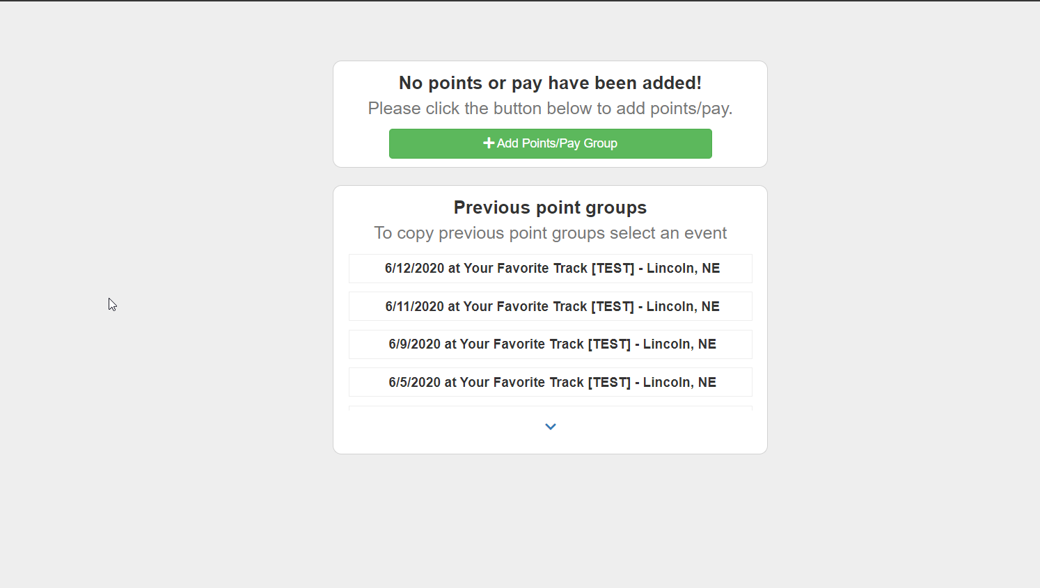 Copying Points and Pay Groups in Race Management – MyRacePass Support