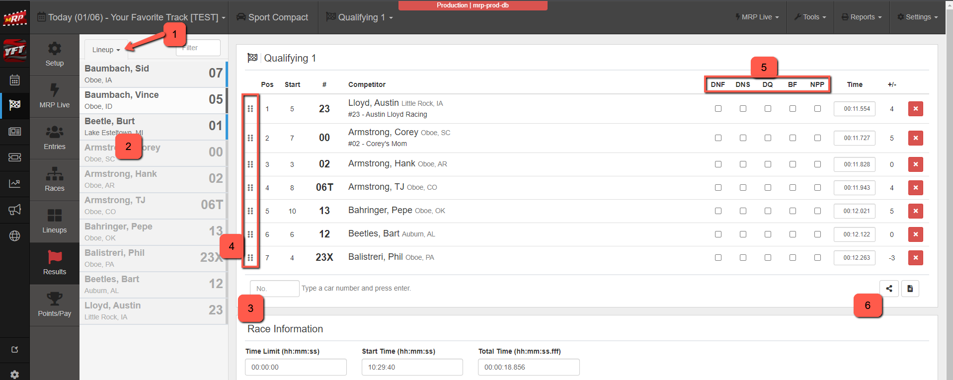 Manually Entering Race Results – MyRacePass Support